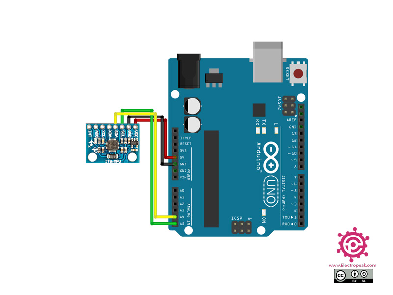 آموزش راه اندازی ماژول GY-521 - ژیروسکوپ و شتاب سنج سه محوره MPU6050 با ...