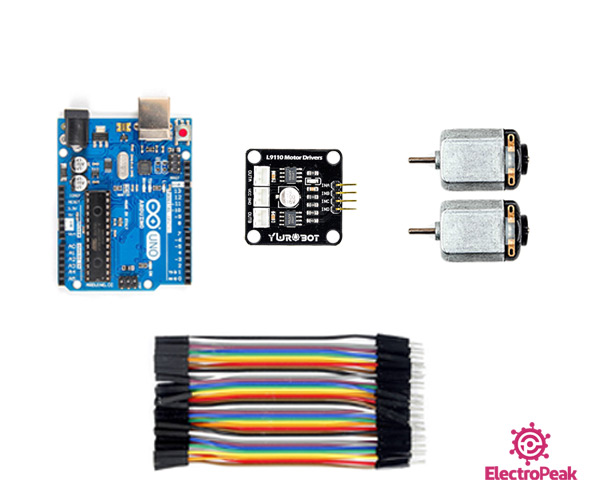 آموزش راه اندازی ماژول درایور موتور دو کاناله L9110 ساخت YwRobot با آردوینو - کافه ربات
