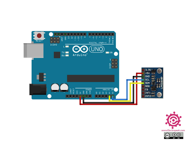آموزش راه اندازی سنسور فشار و ارتفاع LPS331AP با آردوینو - کافه ربات