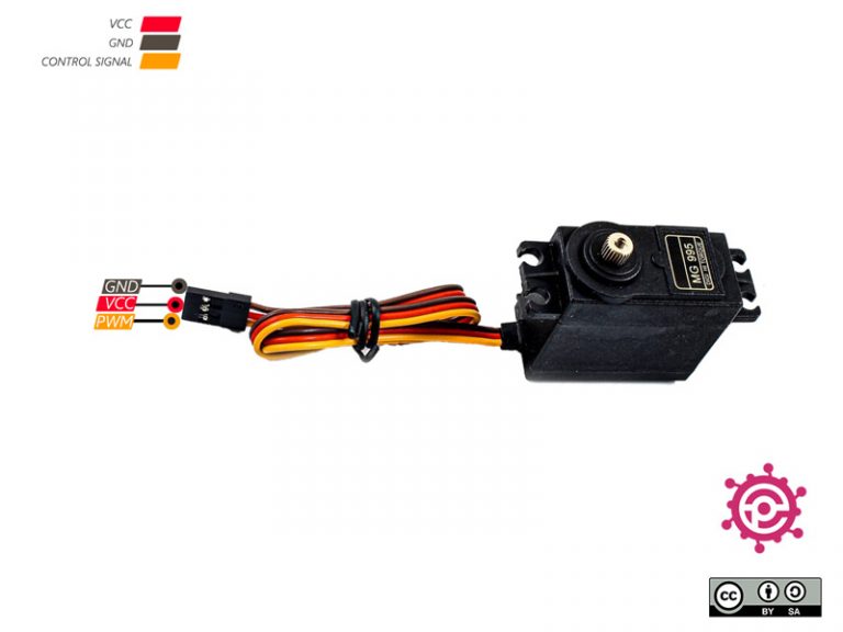 آموزش راه اندازی موتور سروو دنده فلزی MG995 با آردوینو - کافه ربات