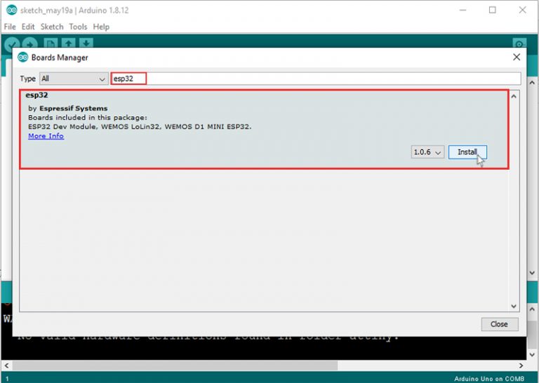 آموزش نصب برد ESP32 به روی Arduino IDE (ویندوز، لینوکس، مک OS) - کافه ربات