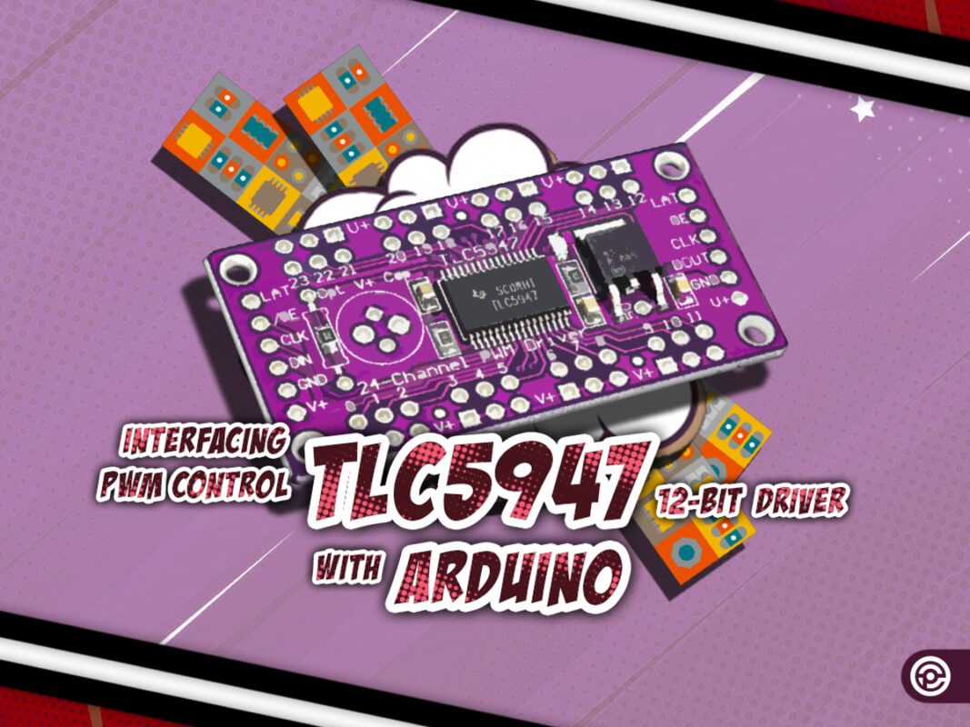 آموزش راه‌اندازی ماژول PWM TLC5947 با آردوینو (درایور LED 12 بیتی) - کافه ربات
