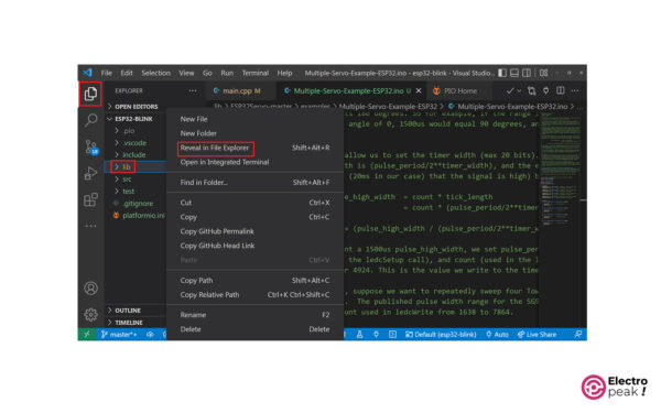 آموزش اضافه کردن کتابخانه به صورت دستی در Platform-IO IDE - کافه ربات