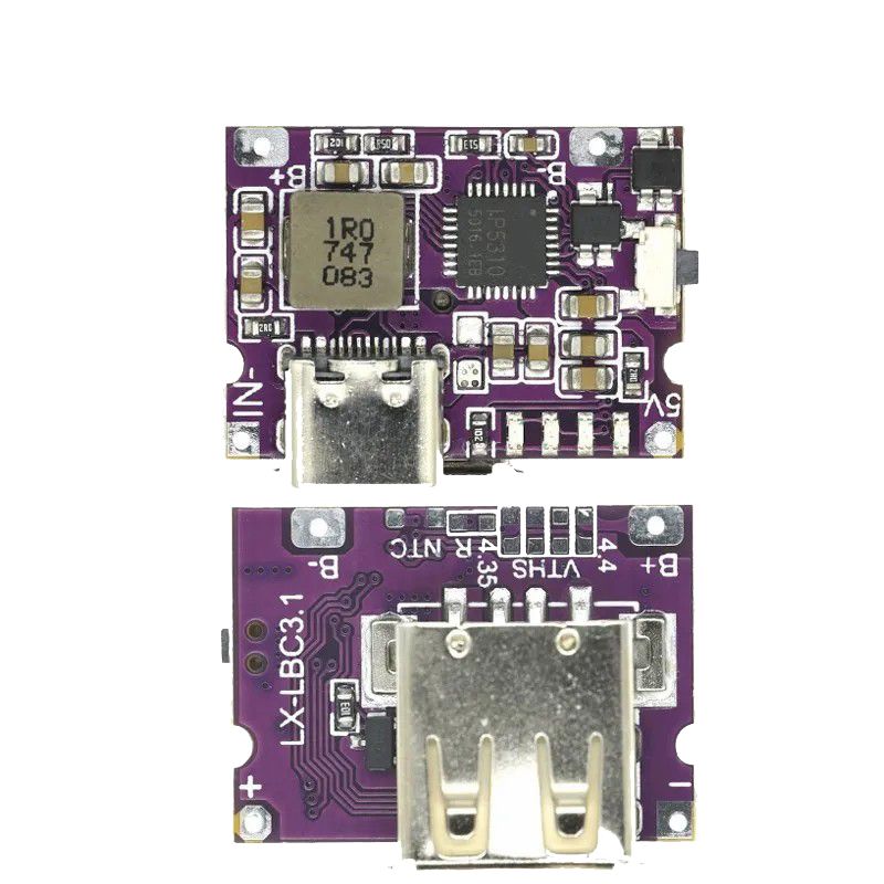 قیمت و خرید ماژول شارژ/دشارژ باتری لیتیومی با خروجی 5V 3A مناسب ساخت پاور بانک و پورت Type-C ...