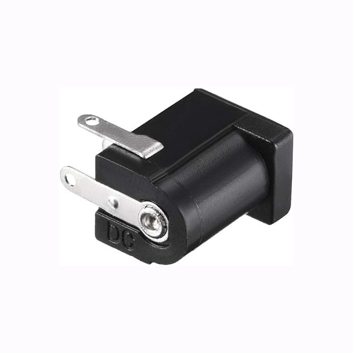 قیمت و خرید جک آداپتوری مادگی مشکی استاندارد مدل DC-005 قطر پین 2.5mm