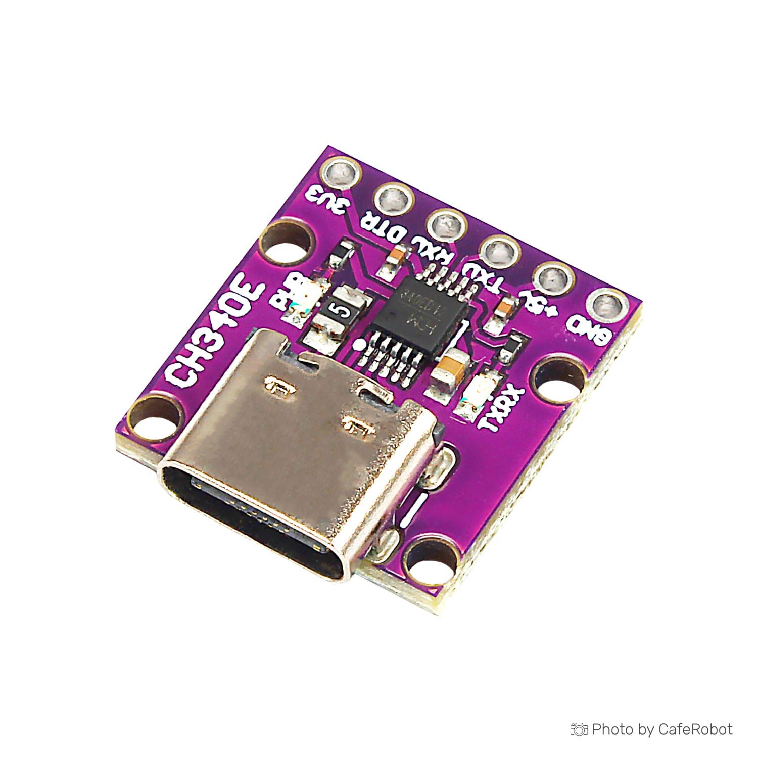 قیمت و خرید ماژول مبدل USB به سریال TTL تراشه CH340E و رابط تایپ C