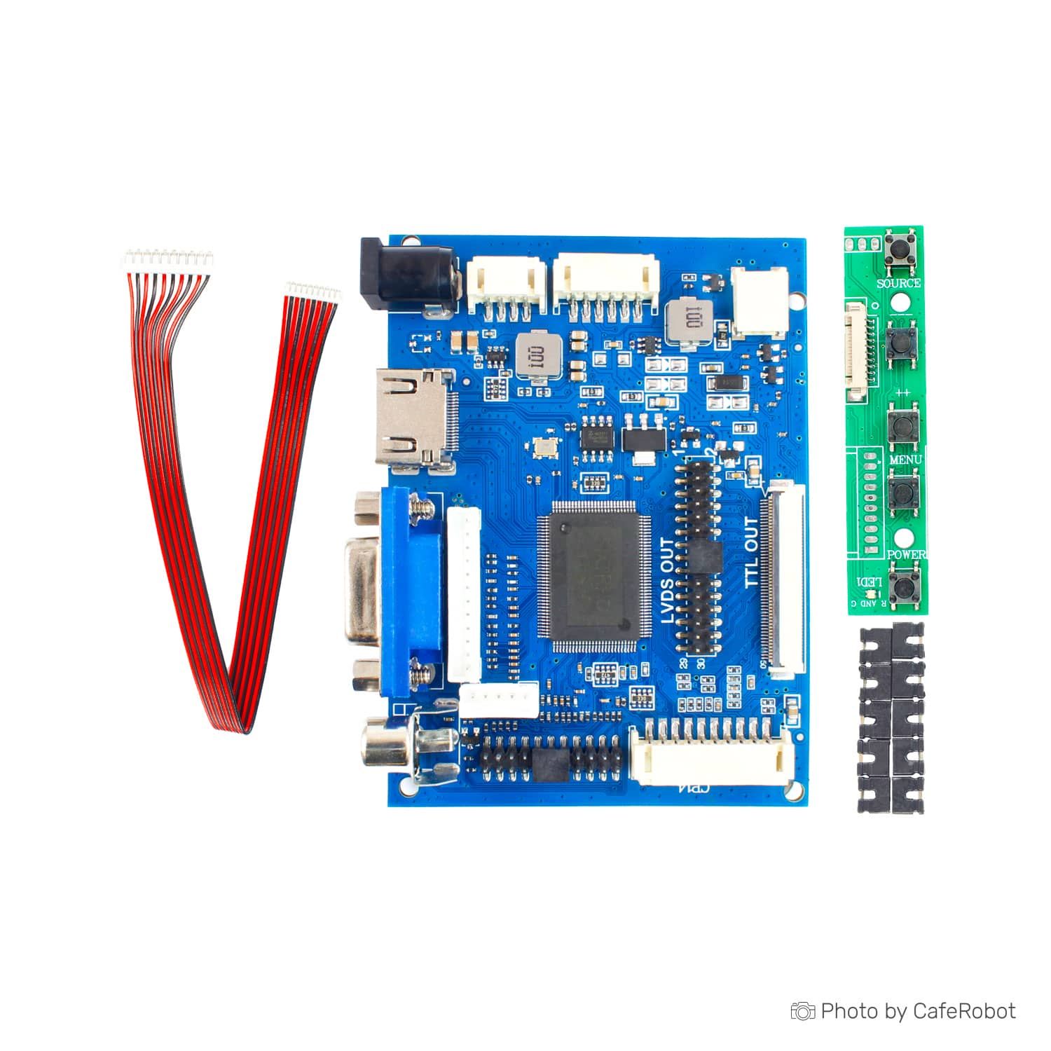 قیمت و خرید برد مبدل HDMI/VGA به LVDS/TTL برای نمایشگر های 50 پین TTL و ...