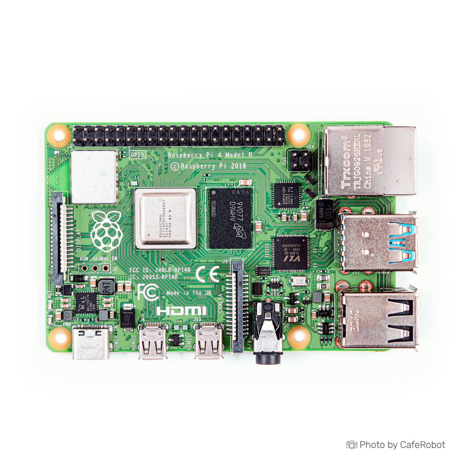 قیمت و خرید رزبری پای 4 رم 8 گیگ - Raspberry Pi 4B 8G - کافه ربات