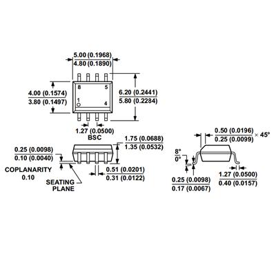 قیمت و خرید OP27GS, 5MHz Precision Amplifier, SO-8 (SOP-8)